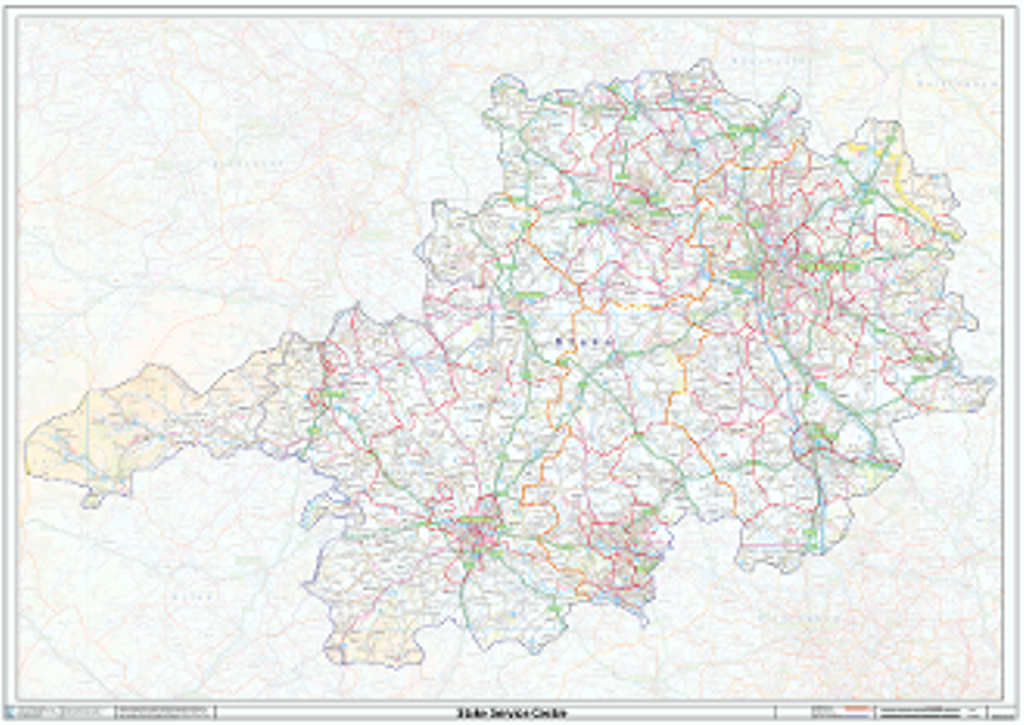 XYZ Maps, Map Suppliers In Dalkeith
